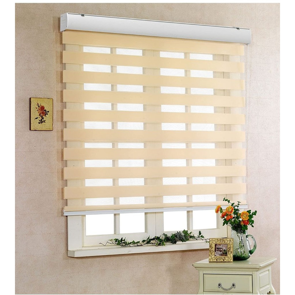AM| Bidai Tingkap Home Decor Zebra Blind Modern Roller Blinds window ...