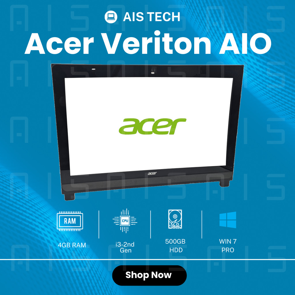 ACER VERITON V2260S AIO TOUNCH SCREEN PC 8GB RAM 480GB SSD Hard Disk DVD Rom | Shopee Malaysia