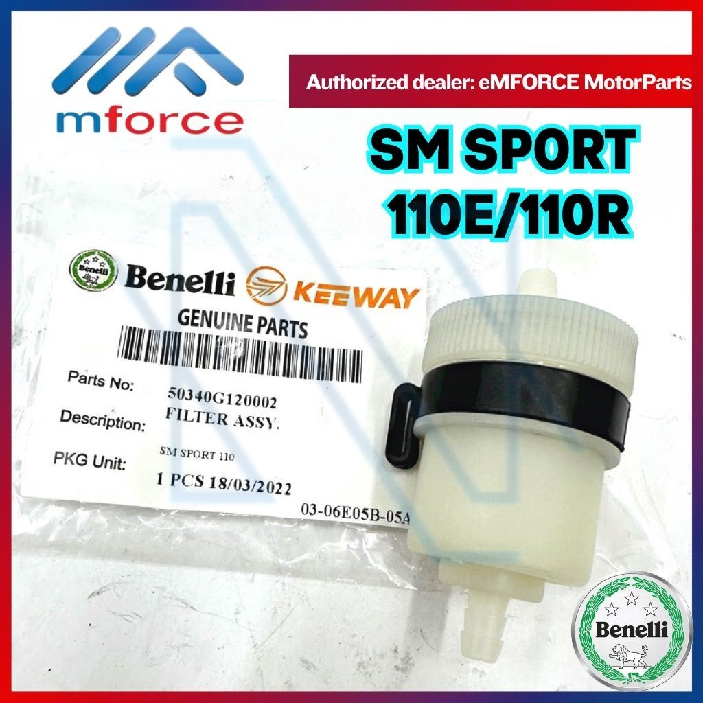 BENELLI SM SPORT 110/E 110/R 110E 110R PETROL MINYAK FILTER ASSY ...