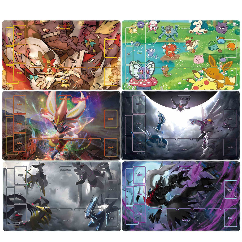 600X350X2Mm Ptcg Gengar Lucario Card Battle Mat Ptcg Arceus Single ...