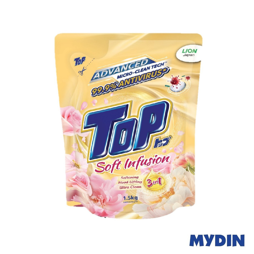 Top Detergent Liquid Soft Infusion Refill (1.5kg) | Shopee Malaysia