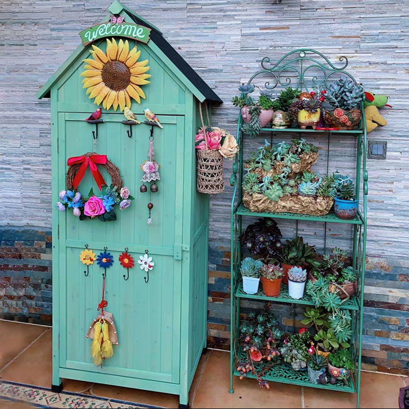 Outdoor tool storage cabinet waterproof sunscreen balcony courtyard ...