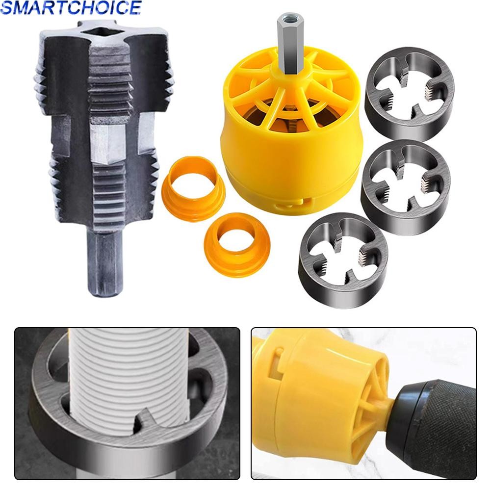 Versatile PVC Pipe Threader Kit: Efficient 4 & 6 Point Water Pipe ...