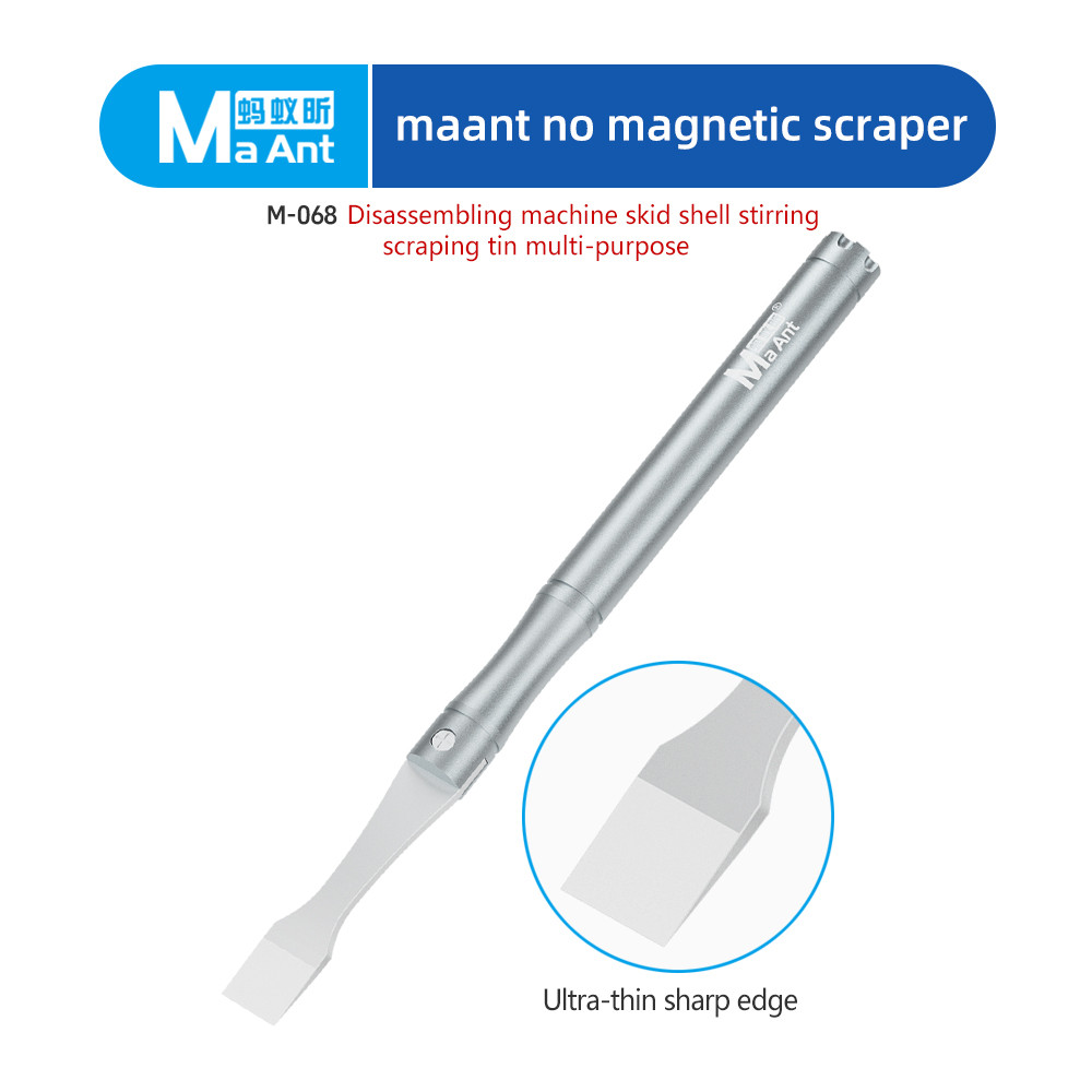 MAANT Non-Magnetic Scraper Tool Stainless Steel Ultra-Thin Edge Rust ...