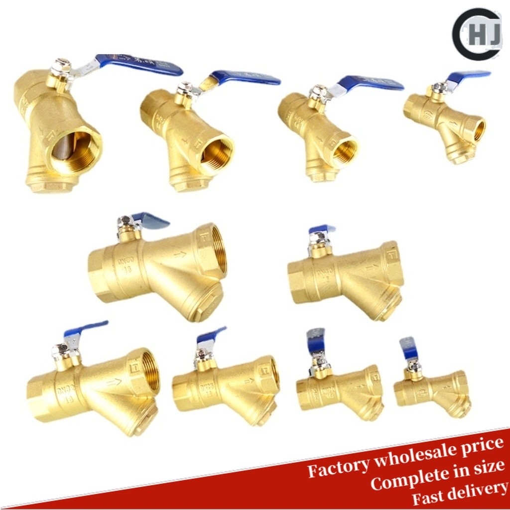 Y Type Filter Ball Valve Tap Water Switch DN15/20/25/32/40/50 Floor ...