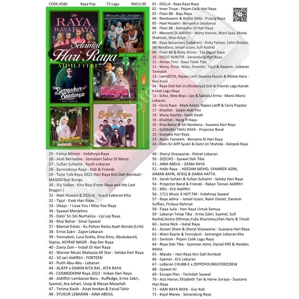 Pendrive Usb Song Lagu Selamat Hari Raya Aidilfitri PoP Melayu Malay Mp3 a586 D3 | Shopee Malaysia