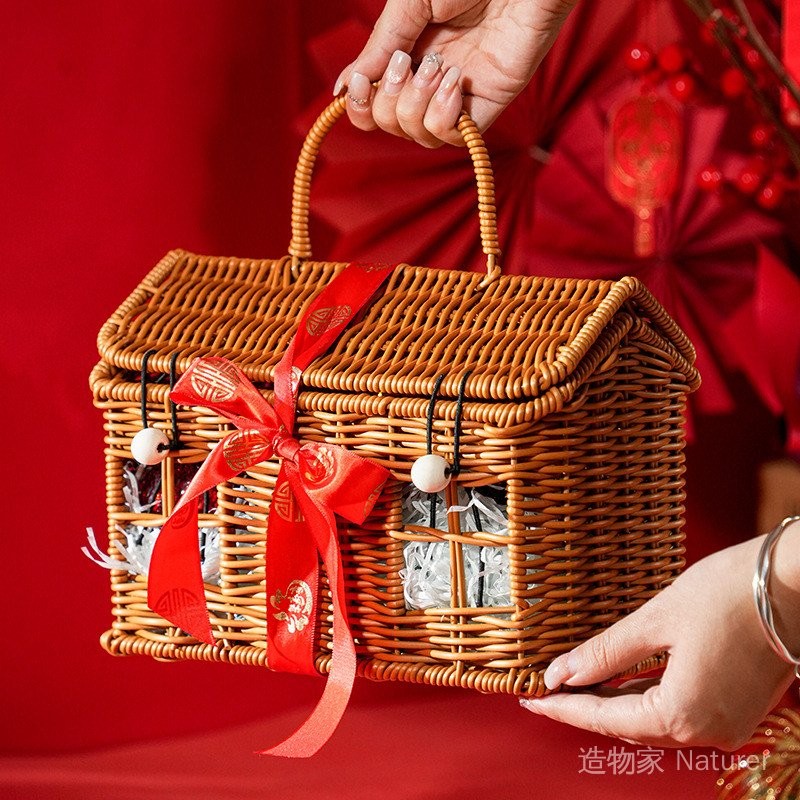 Spring Festival Hand Gift Box New Year Storage Biscuits Nuts Creative ...