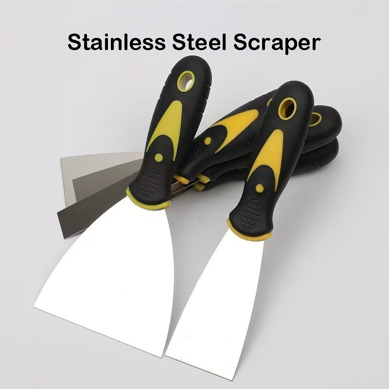 Stainless Steel Putty Knife Scraper | Non-Slip Handle | 1–6 Inch ...