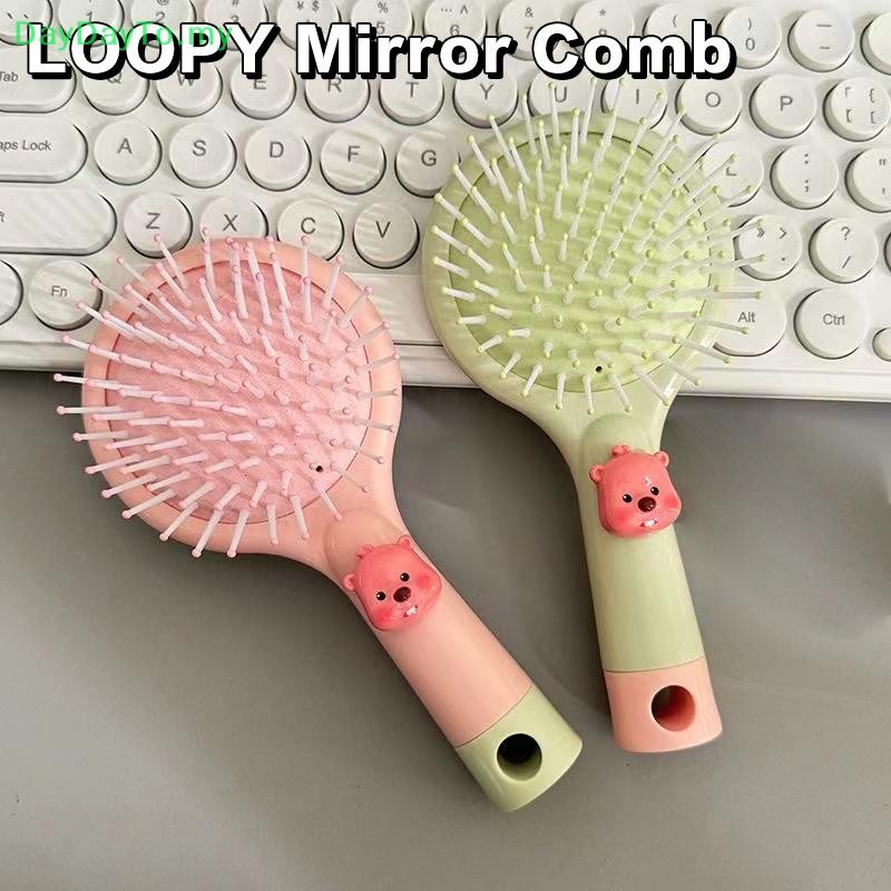 DayDayTO Little Beaver 2-in-1 Mirror Comb Cute Cartoon Air Cushion Comb ...