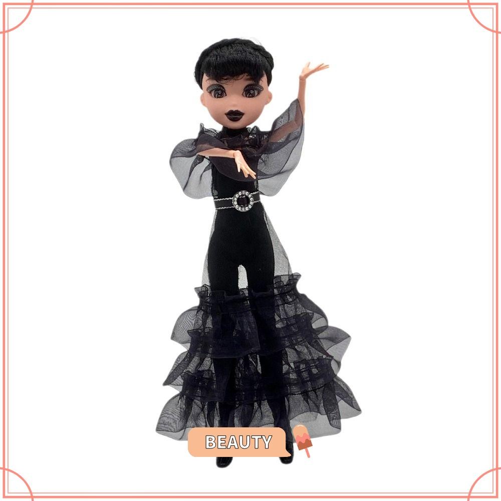 BEAUTYONE Addams Family Action Figures, with Gothic Black Dress 11 ...