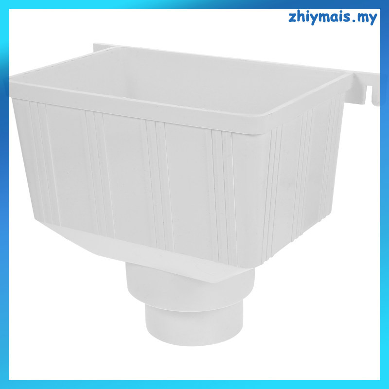 Eaves Rainwater PVC Drainage Pipe Accessories Sewer Funnel Bucket ...