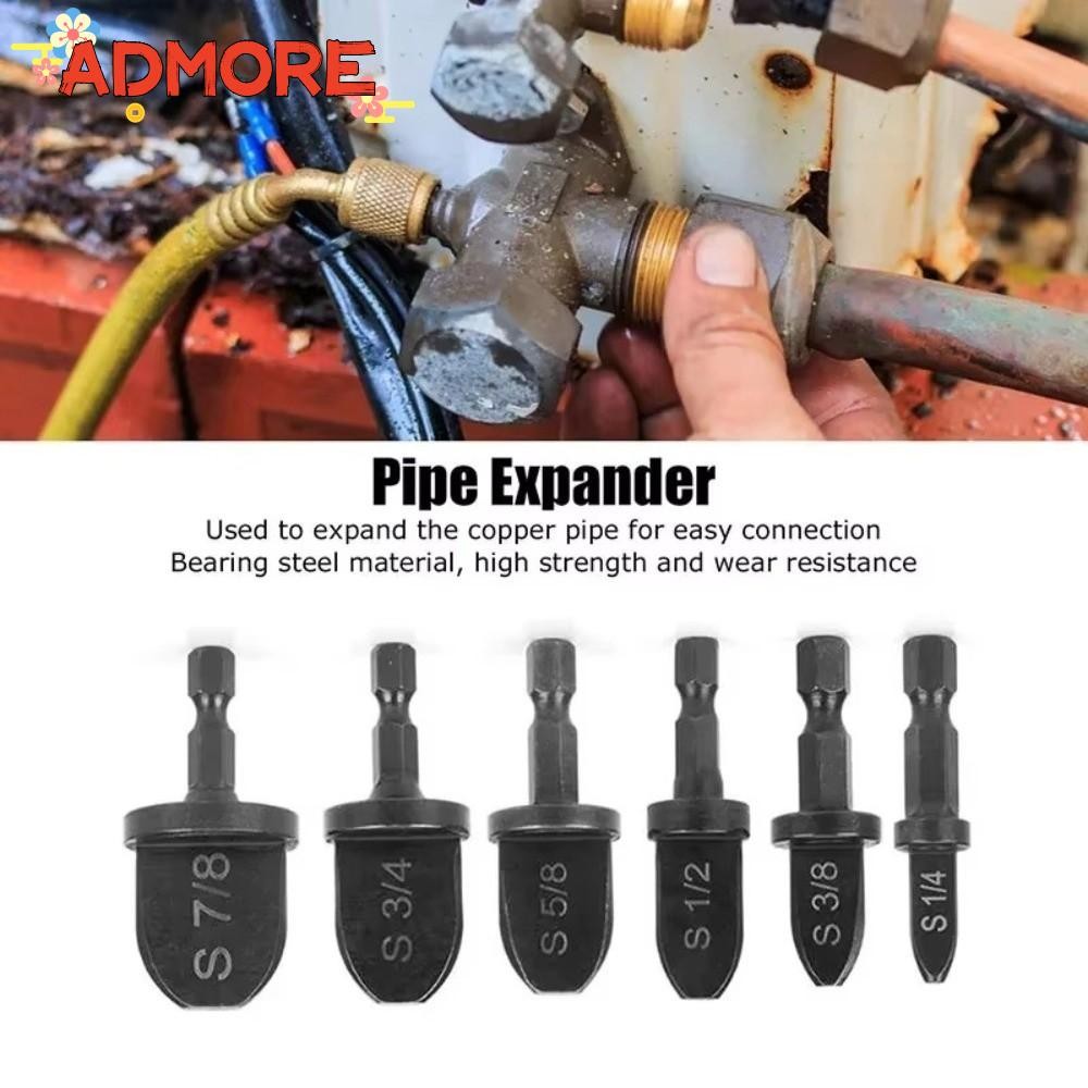 ADMORE 5/6Pcs Copper Tube Expander, Manual Steel Pipe Hole Flare ...