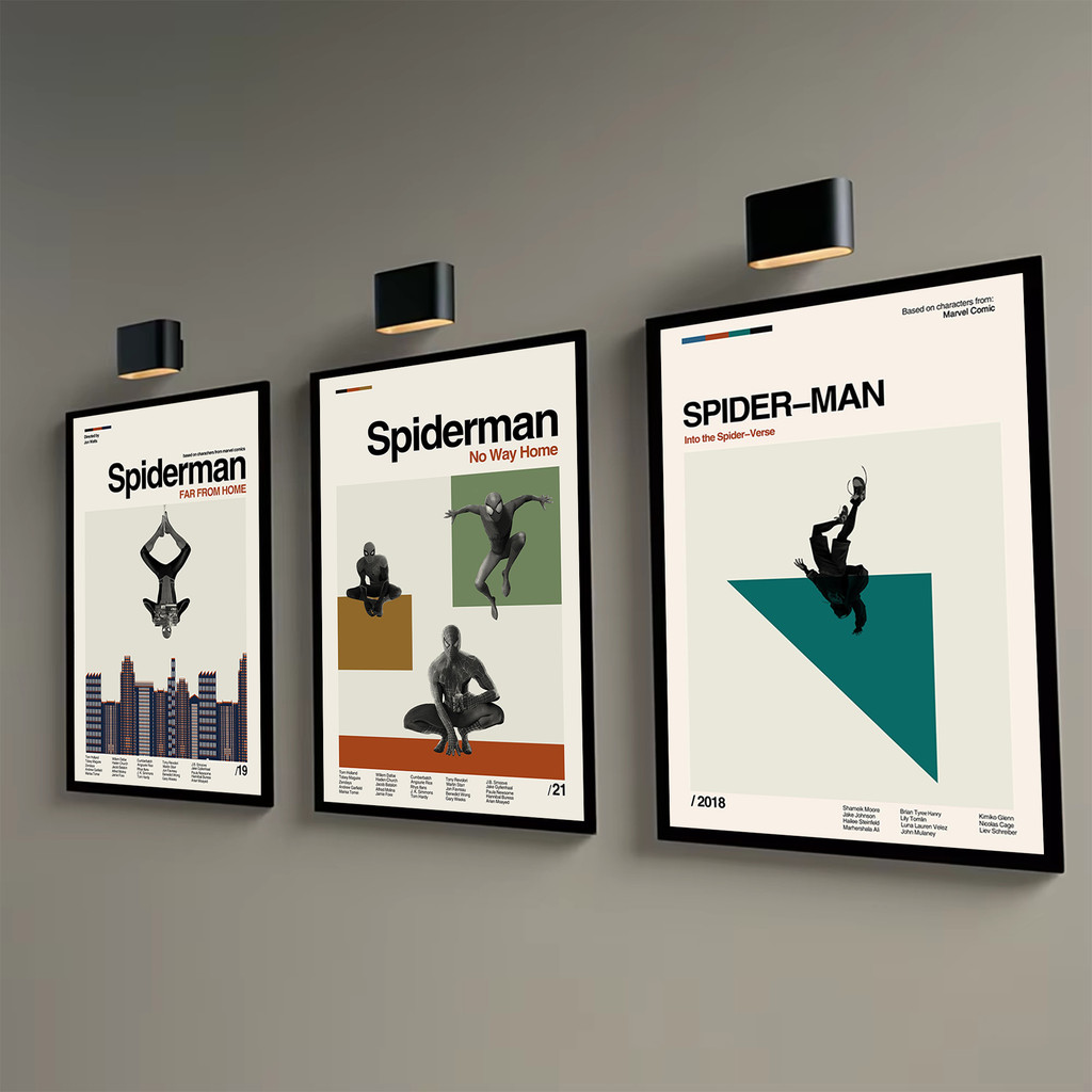 Spiderman medieval art Disney vintage movie poster superhero art print ...