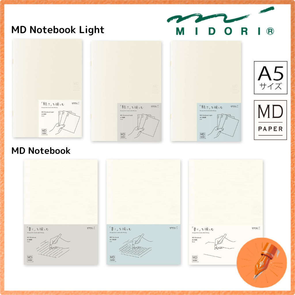 MIDORI A5 MD Notebook Collection | Shopee Malaysia