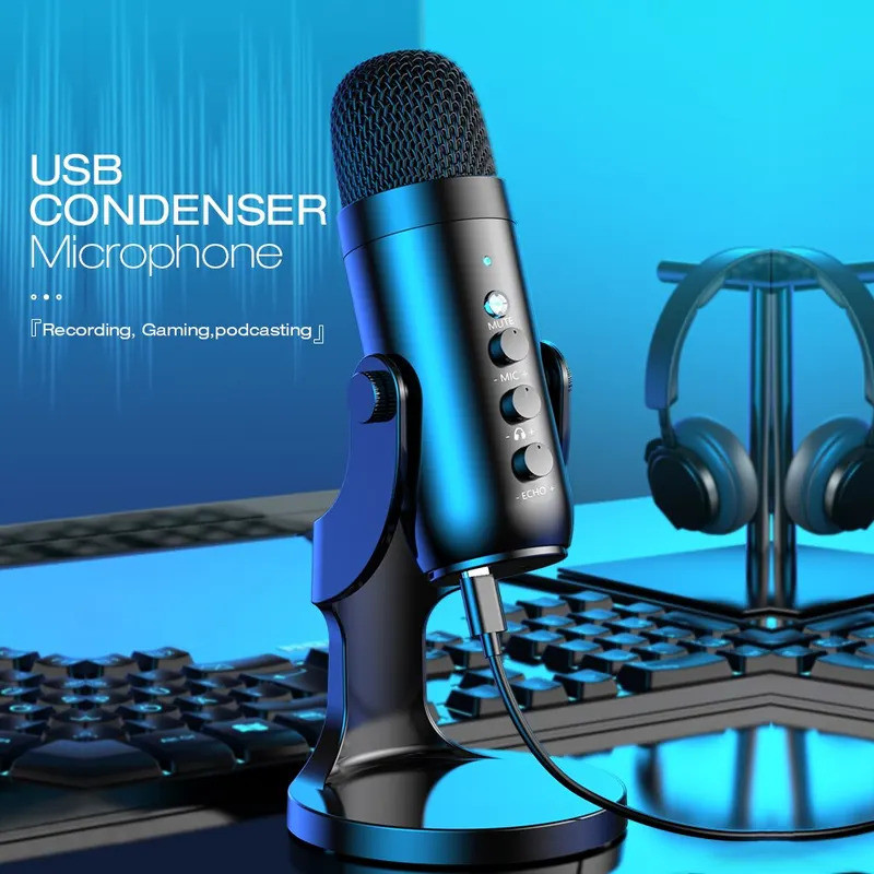 USB Microphone for PC Mac Gaming Recording Streaming Podcasting ...