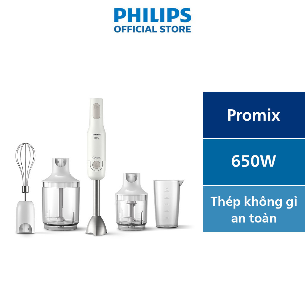 Promix PHILIPS HR2537/00 650W Hand Blender Full Accessories - Genuine ...