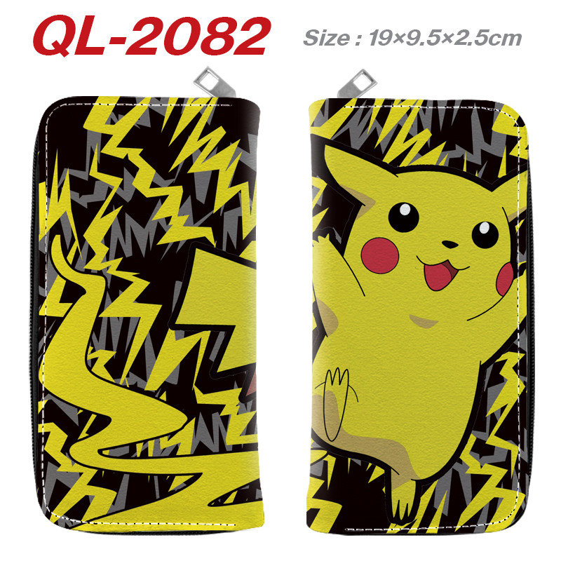 Pokemon Pikachu Cartoon Pu Leather Coin Purse Long Wallet for Boy and ...