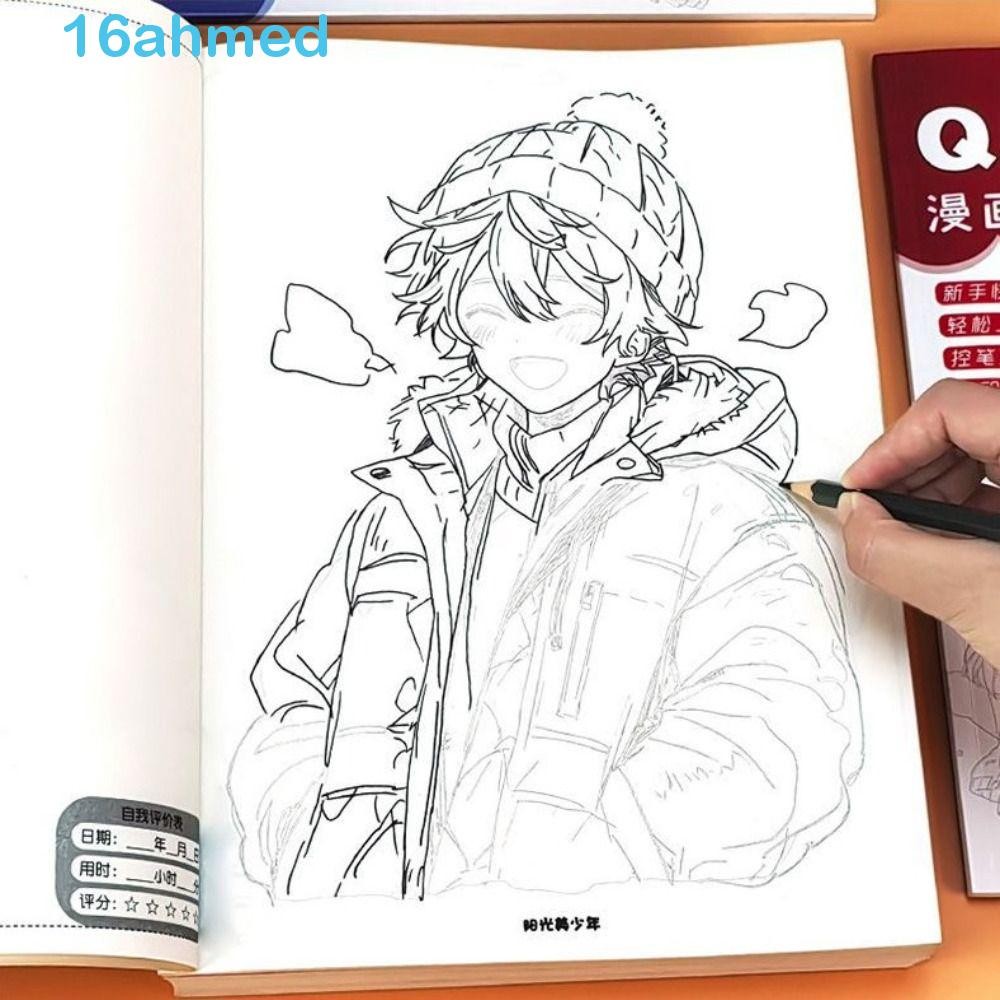 AHMED Manga Sketching Tutorial, Novice Zero Basic Anime Sketch Comics ...