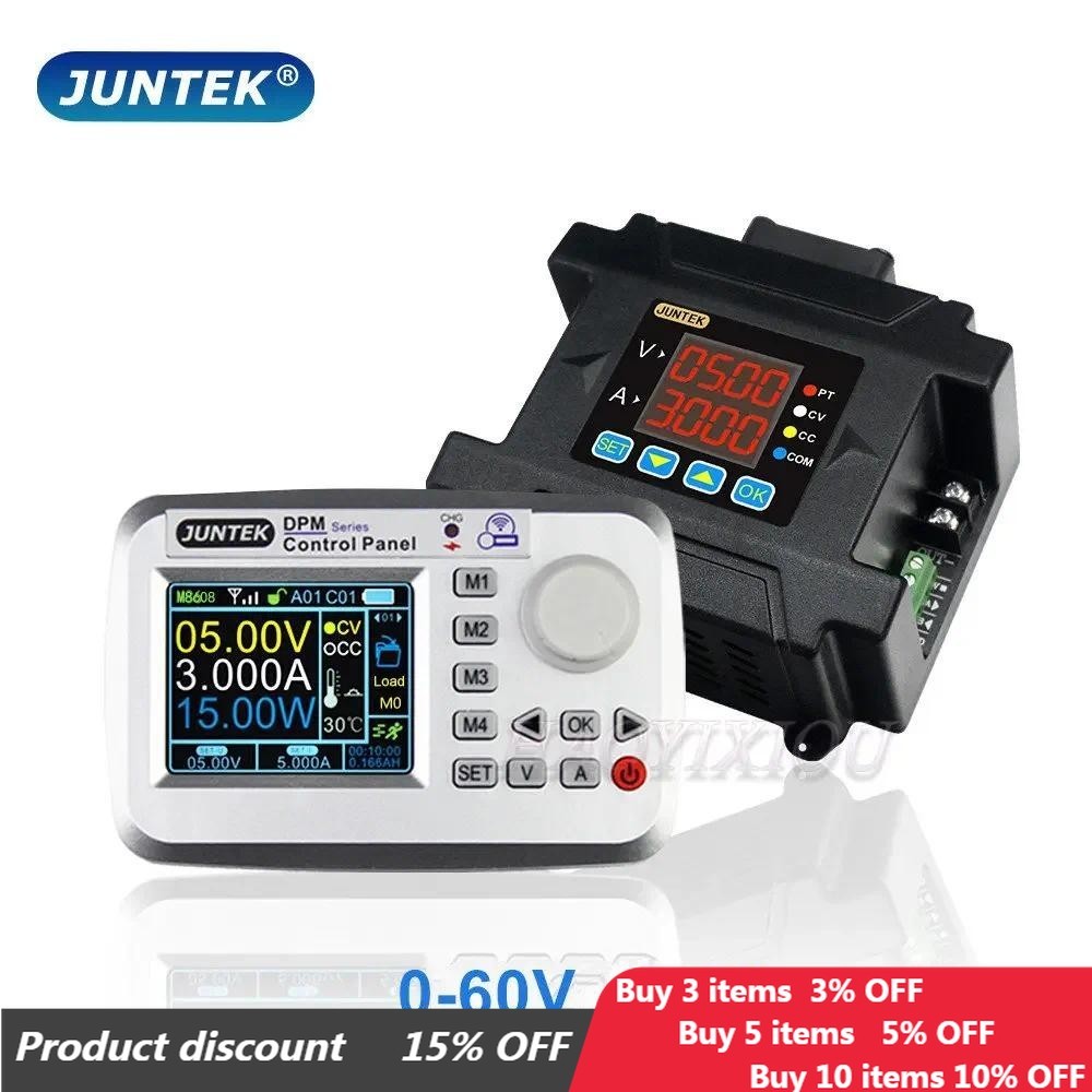 JUNTEK DPM8608-RF 60V8A Remote Control Programmable DC DC digital Adjustable Step Down Voltage ...