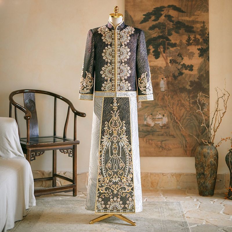 Men Xiuhe Clothing 2024 Chinese Groom Clothing Wedding Clothing Pick Up ...