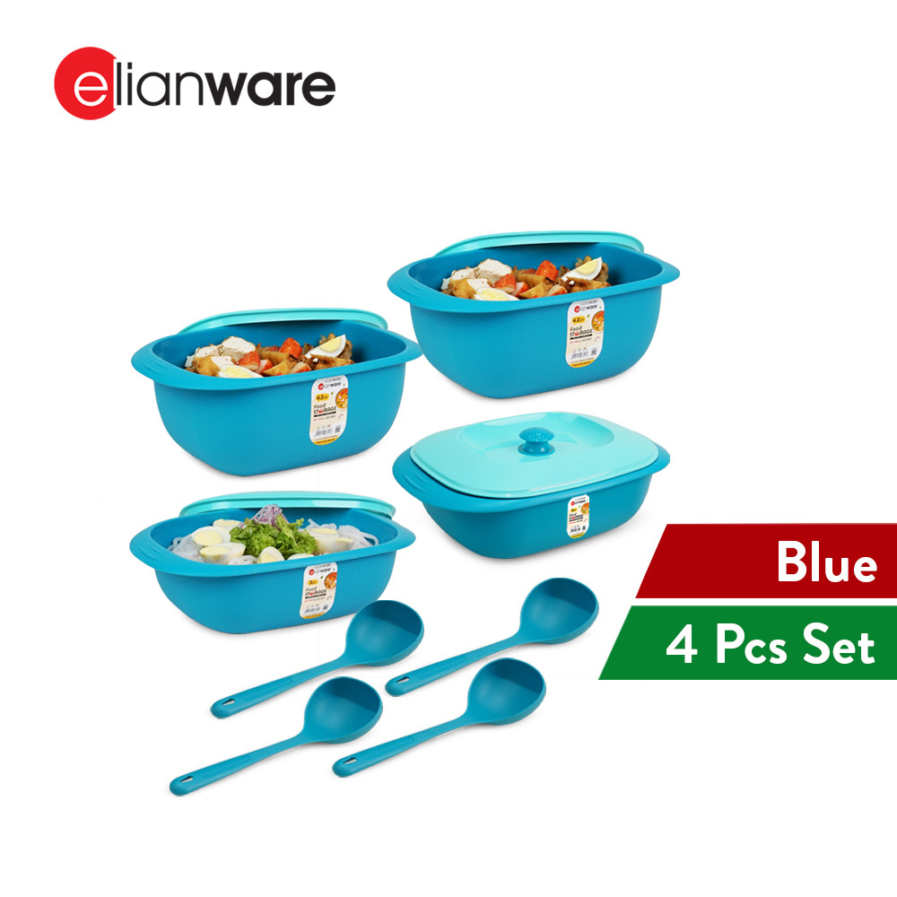 Elianware 1PC/4PCS Buffet Bekas Makanan Kuih Raya Party Serving Tray ...