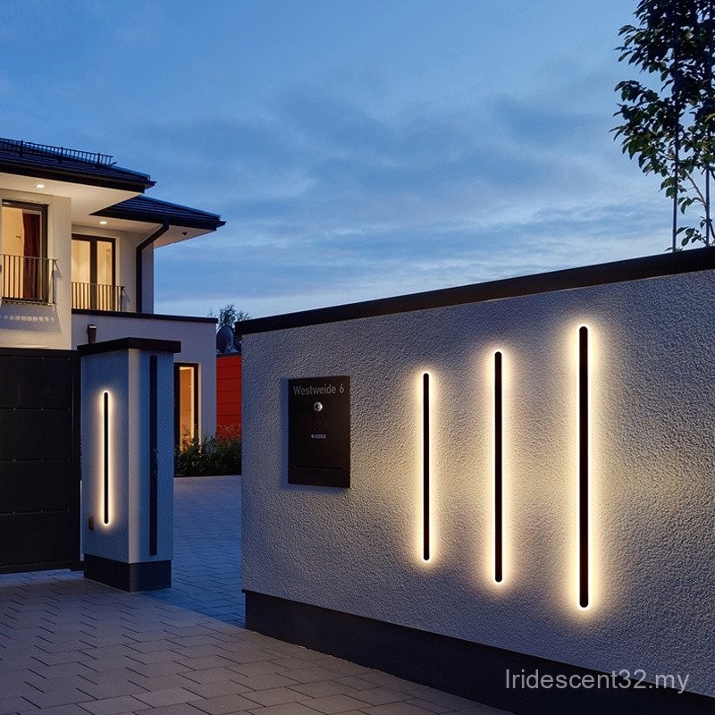 Waterproof LED Long Wall Light IP65 Outdoor Garden Country House ...