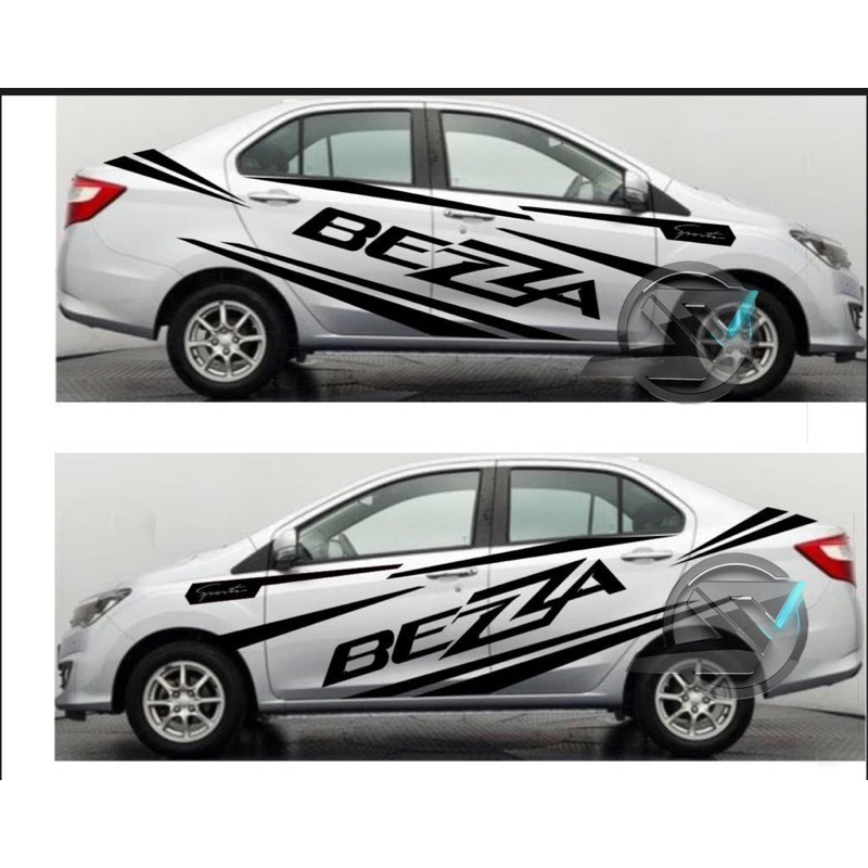 (Ready stock) S969# Perodua Bezza Car Body Vinyl Decal Sticker | Shopee ...