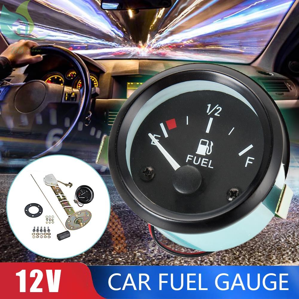 Universal Fuel Gauge 2"/52mm Car Fuel Level Gauge Meter with LED ...