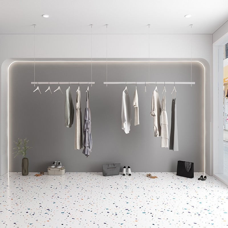 Clothing Store Hanger Hanging Clothing Display Stand Ceiling Hanger ...