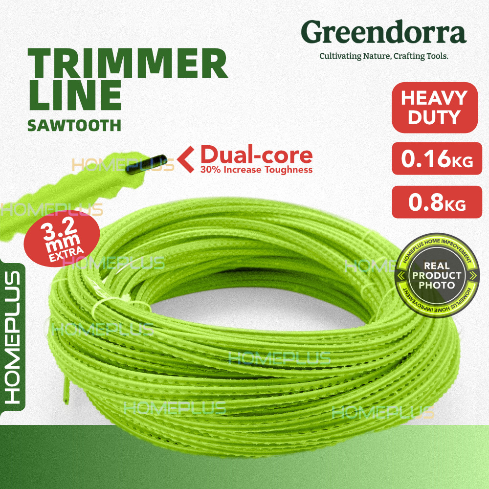 Homeplus Tali Potong Rumput Gigi Tajam Rolls Dual Saw Nylon Grass ...