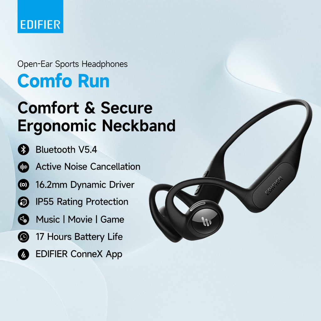 Edifier Comfo Run Open-Ear Wireless Sport Headphones - Bluetooth V5.3 ...