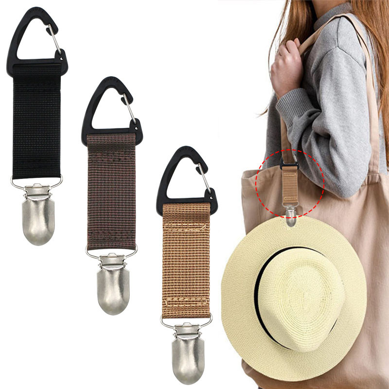 Travel Straw Hat Clips Multi-Purpose Baseball Cap Holder Hands-Free ...