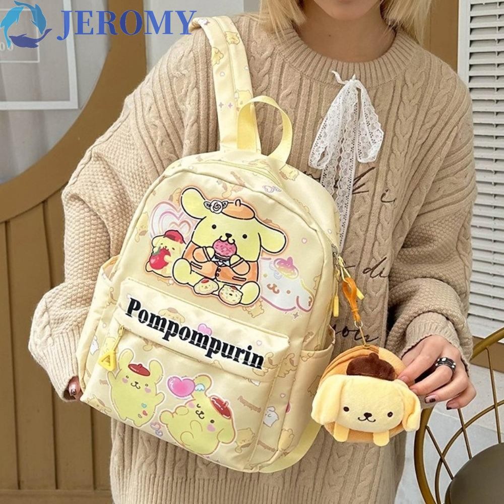 JEROMY Children School Bag, Pompompurin Cinnamoroll Kuromi Backpack ...