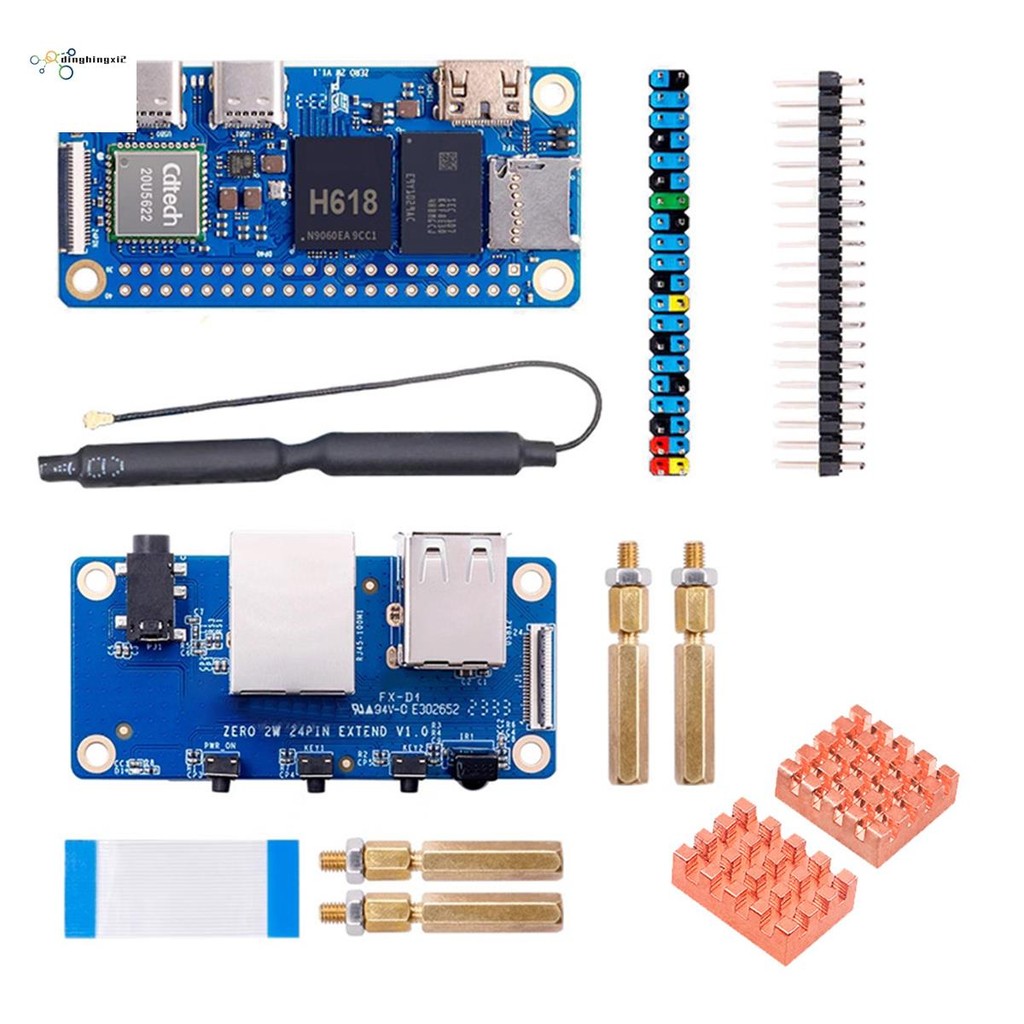 For Zero 2W Development Board 1G RAM+Expansion Board+Heat Sink DDR4 ...