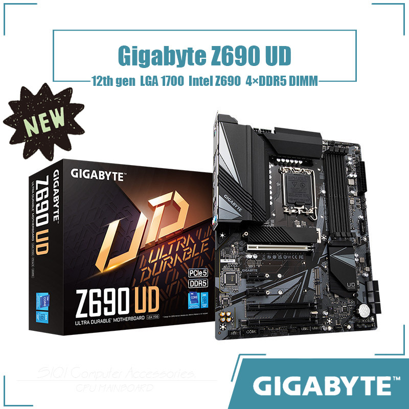 [NEW] Gigabyte Z690 UD Motherboard 4×DDR5 DIMM LGA 1700 Intel Z690 ...