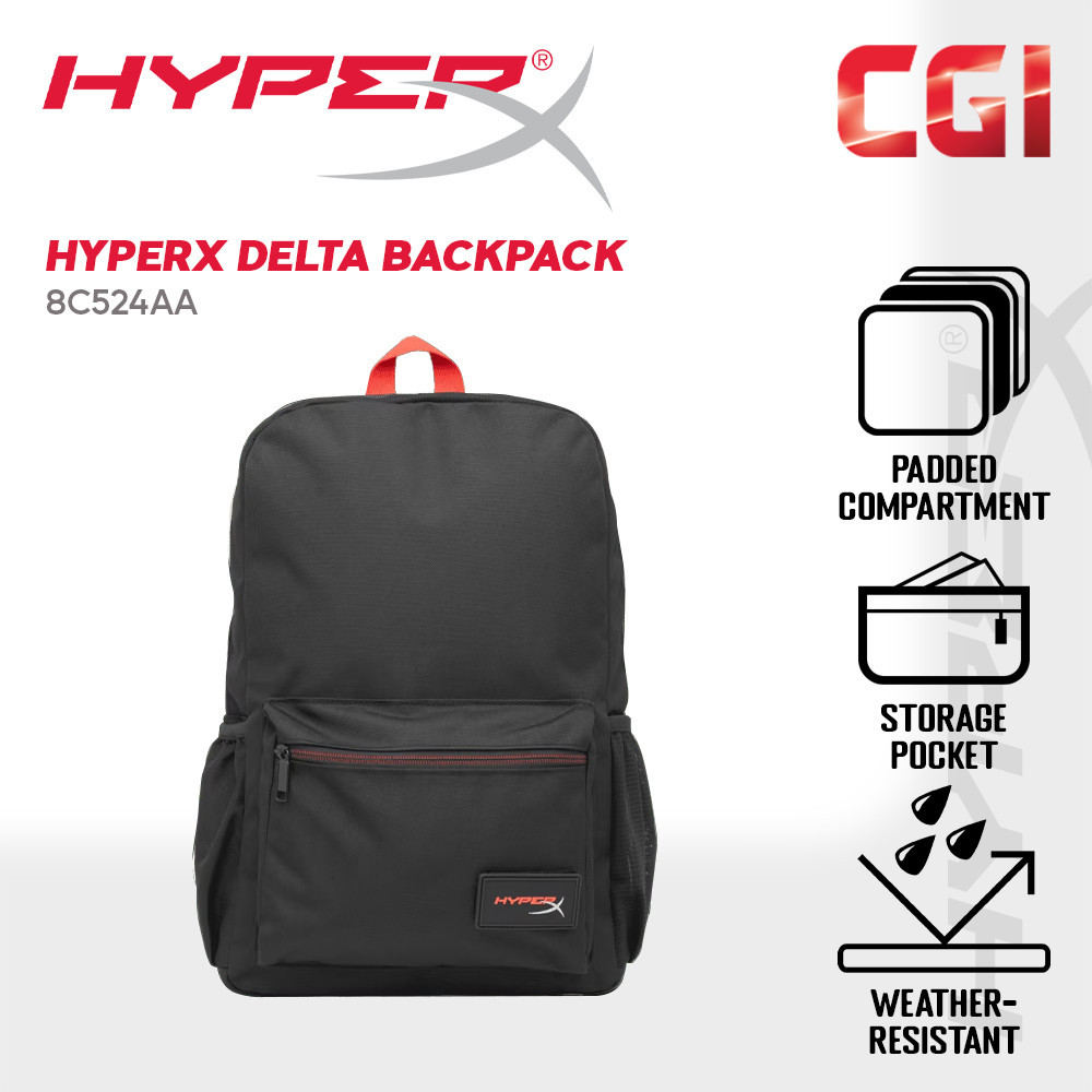 HyperX Delta Weather Resistant Gaming Backpack - 8C524AA | Shopee Malaysia