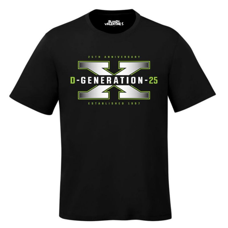 WWE DX D-Generation X 25th Anniversary T-Shirt / Kaos Wrestling Murah ...