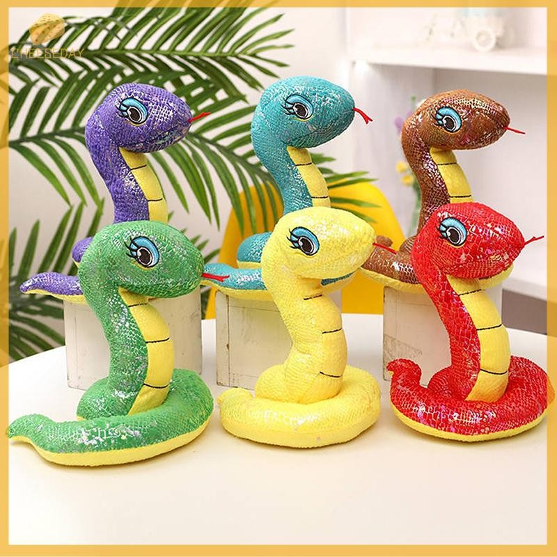 Cheseday Simulated Sequin Snake Plush Toy Stuffed Animals Snakes ...