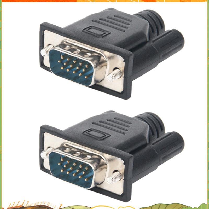 2PCS VGA Virtual Display Adapter Male Dummy Plug EDID Headless Ghost ...