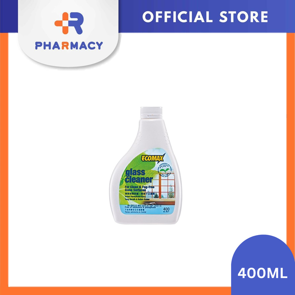 R Pharmacy | Ecomax Glass Cleaner 400ML | Shopee Malaysia