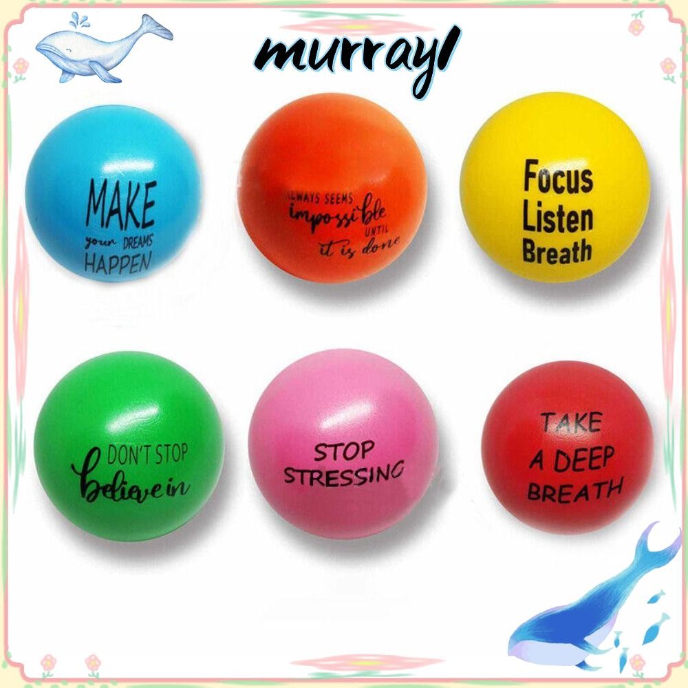 MURRAY1 Motivational Stress Balls, PU Grip Training Stress Relief Balls ...