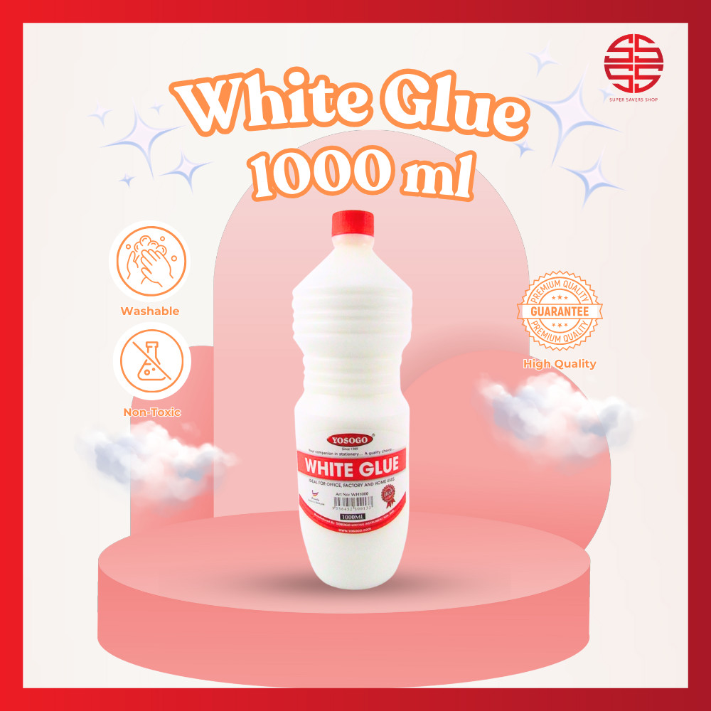 [Super Savers] YOSOGO Gam Putih Serbaguna 1000 ML White Glue Polygum ...