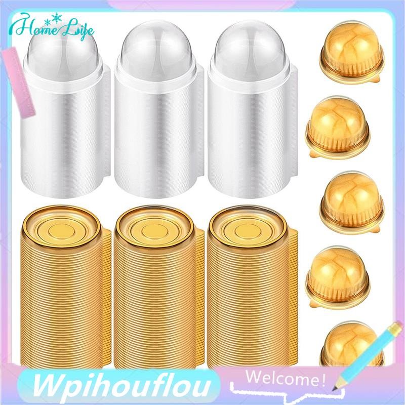 [HoME&life] 150 Pcs Clear Plastic Mini Cupcake Boxes Muffin Pod Dome ...