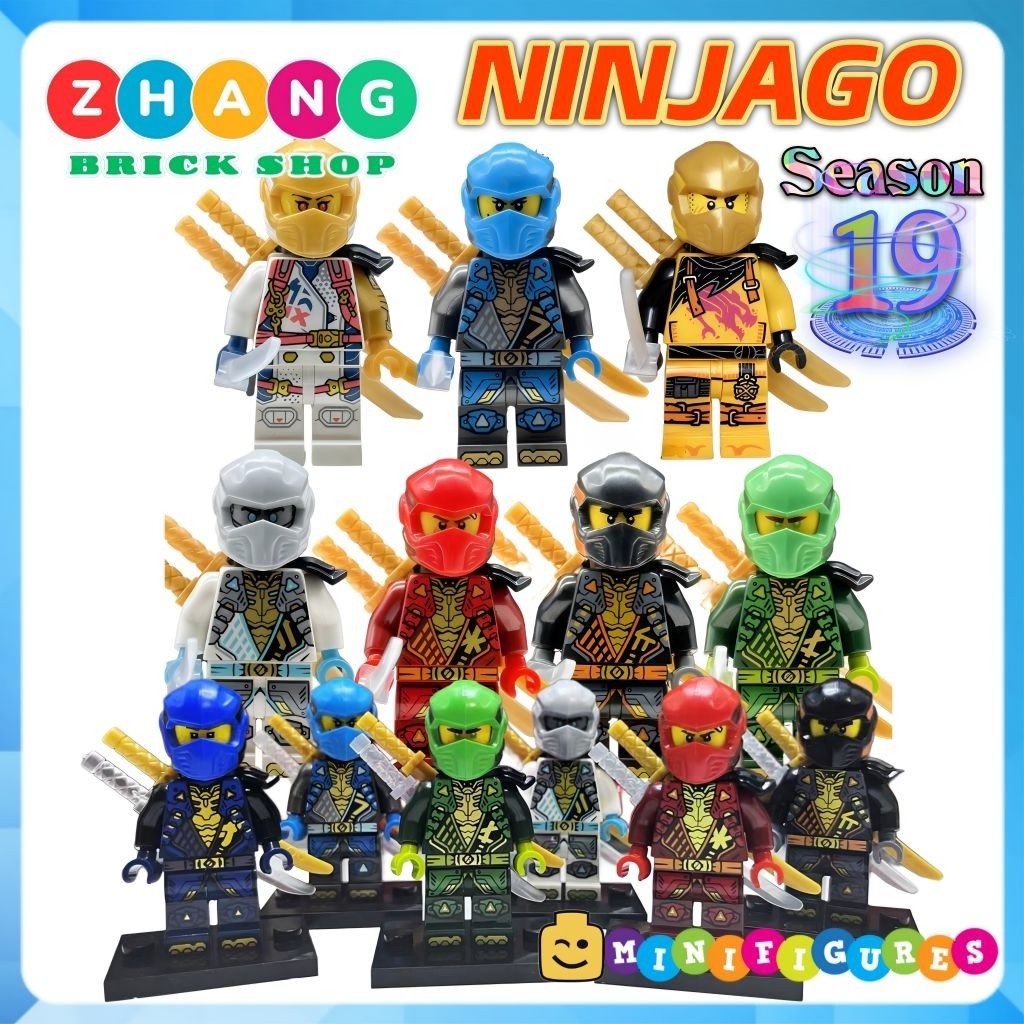 Ninjago Season 19 Lost Slaves Kai Cole Jay Zane Nya Arin Sora Lloyd Minifigures Zhang Brick Shop ...