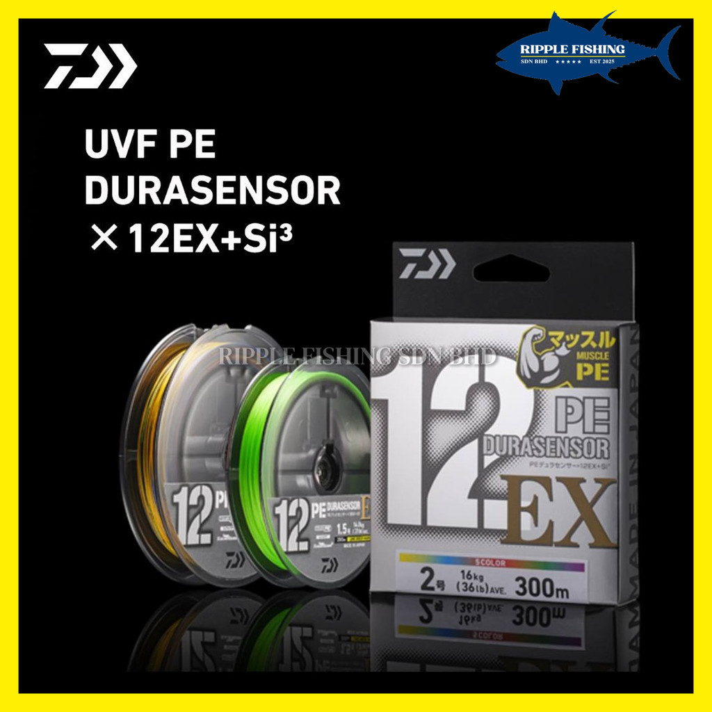 DAIWA 2024' UVF PE DURASENSOR X12EX+Si3 BRAIDED LINE (150m/300m) | Shopee Malaysia