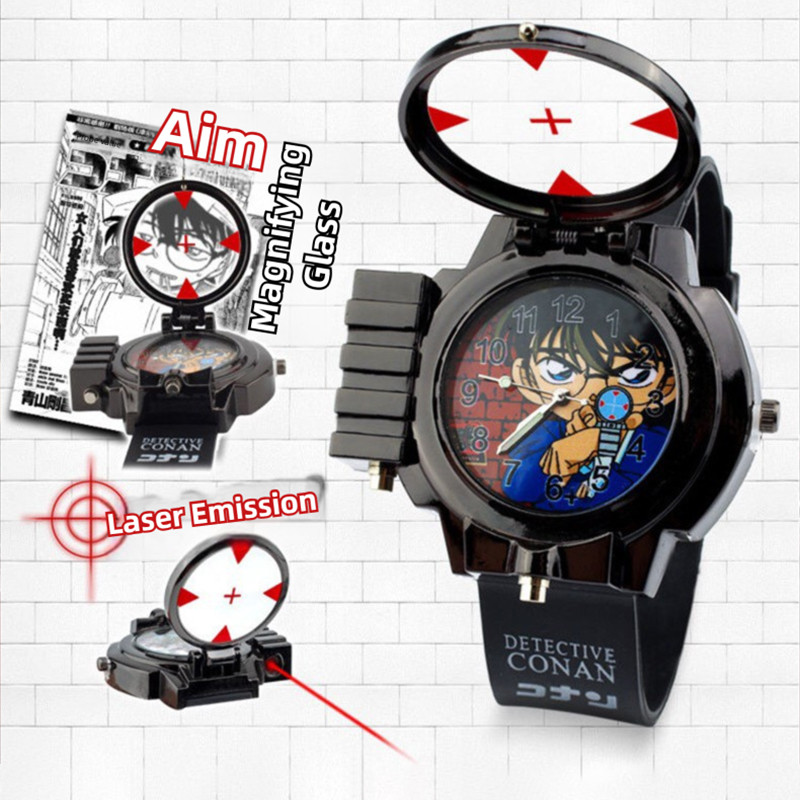 Detective Conan Kids Watch Laser Toy kid Watch jam tangan budak Conan ...