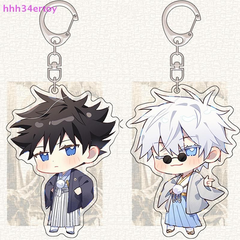 hhh34ertoy> Anime Jujutsu Kaisen Keychain Gojo Satoru Fushiguro Megumi ...