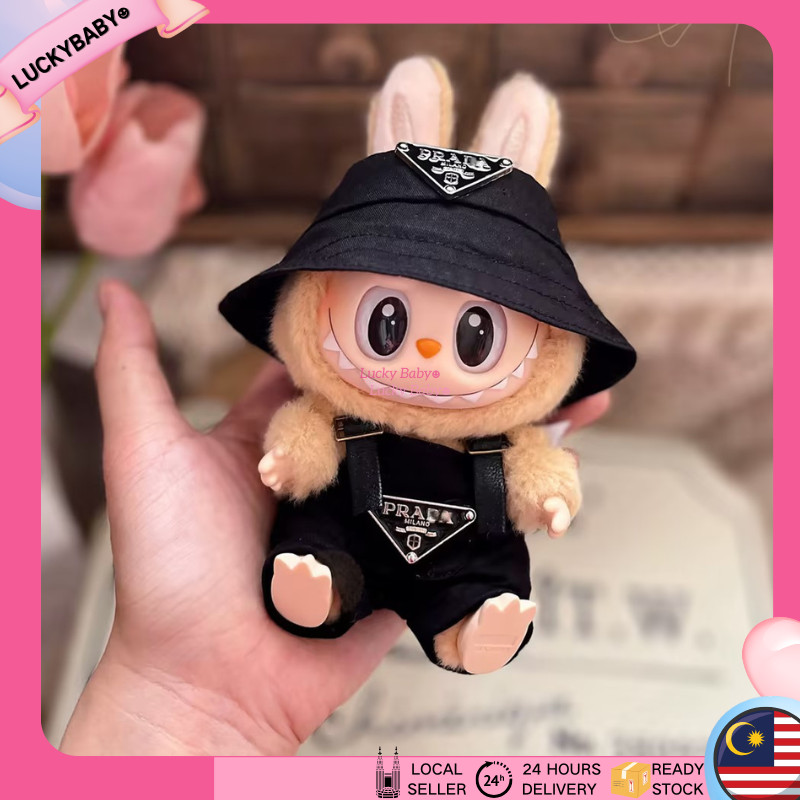 17cm Labubu Clothes Labubu V1 V2 Little Milan Have A Seat Macaron Doll ...