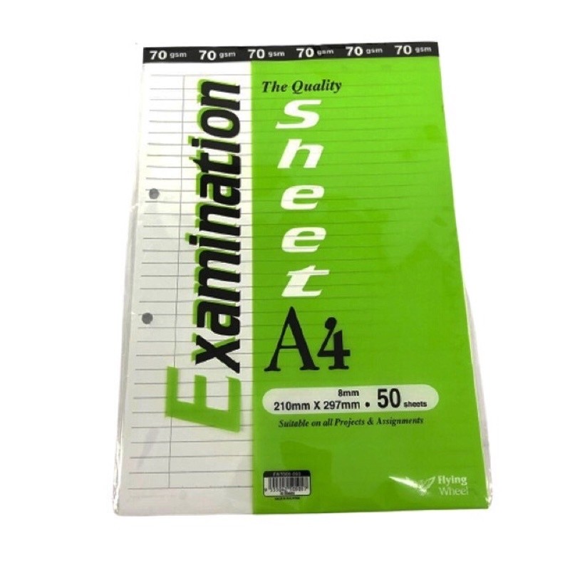 A4 Exam Sheet 70 gsm 50 Sheets | Shopee Malaysia