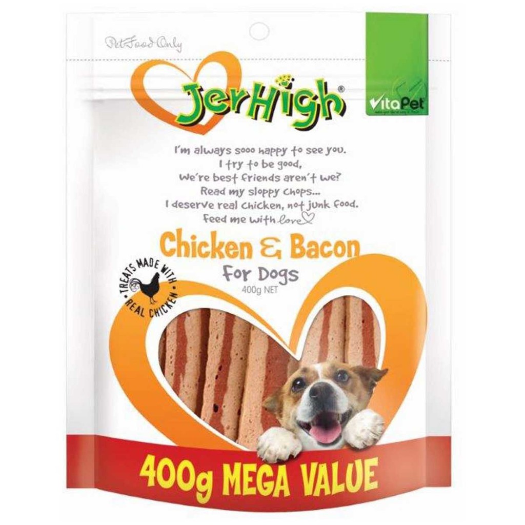 New JerHigh Chicken & Bacon 400g | Shopee Malaysia